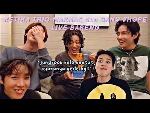 KETIKA TRIO MAKNAE (JIMIN, V, JUNGKOOK) DAN BANG JHOPE LIVE BARENG | BTS Funny Moments (Sub Indo)