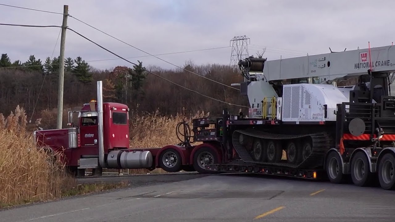 Chasing- Peterbilt "D" Overdimensional load-PowerTraxx 15SW-H Utility ...