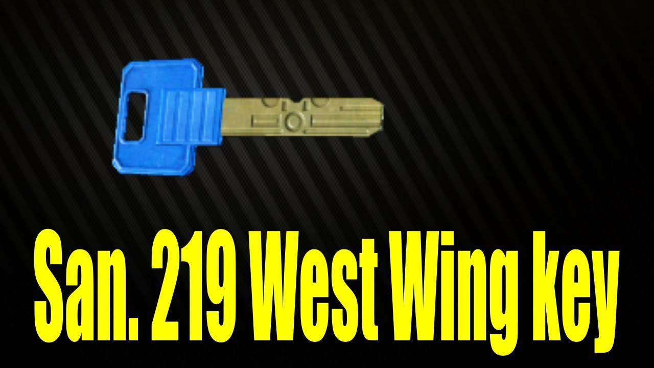Escape From Tarkov - San. 219 West Wing key - YouTube