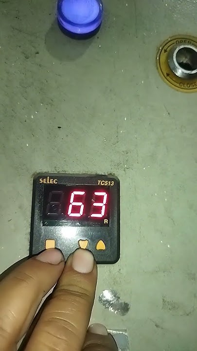 Selec tc513 temperature controller setting how to sensor selection - YouTube