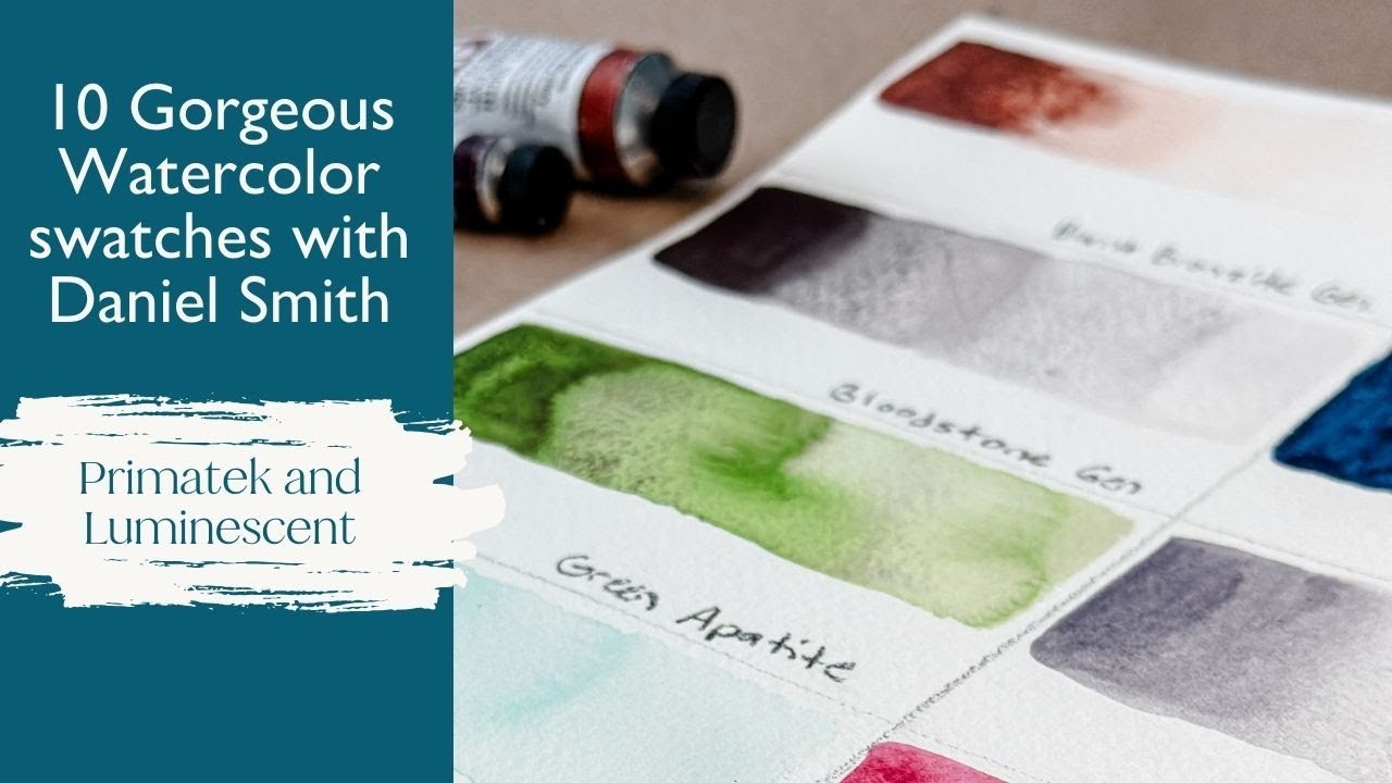 Mixing Watercolors With 10 Daniel Smith Colors - YouTube