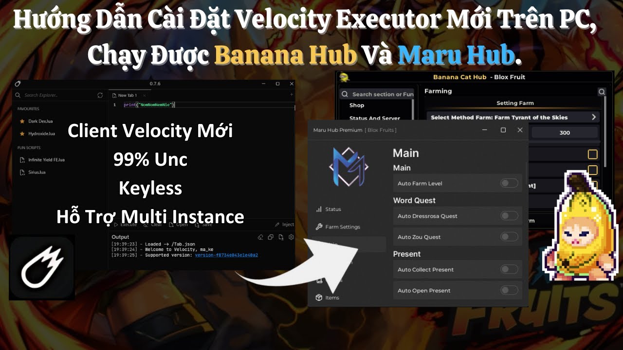 HƯỚNG DẪN CHI TIẾT CÁCH CÀI ĐẶT VELOCITY EXECUTOR TRÊN PC, CHẠY ĐƯỢC ...