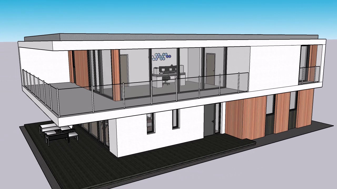 SketchUp - Game Zone Office - YouTube