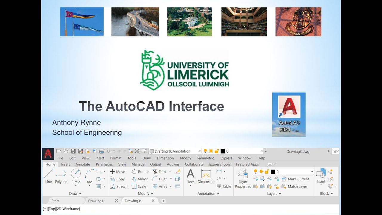 Overview of the AutoCAD Interface - YouTube