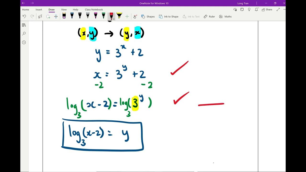 Exercise 13G - Inverse functions - YouTube