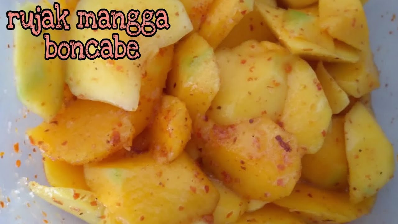 Rujak Mangga Boncabe, resep rujak yang mudah di buat - YouTube