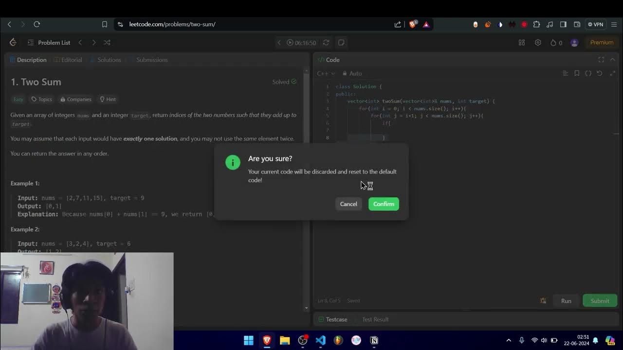 Two sum (not three) Leetcode Problem 1. Learn with a beginner ...