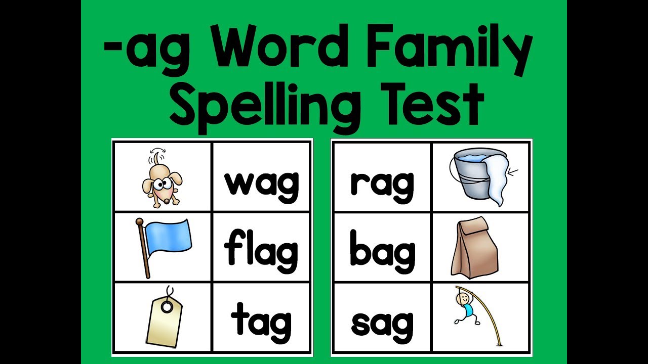 Week 8 Ag Word Family Spelling Test YouTube week-8-ag-word-family-spelling-test-youtube