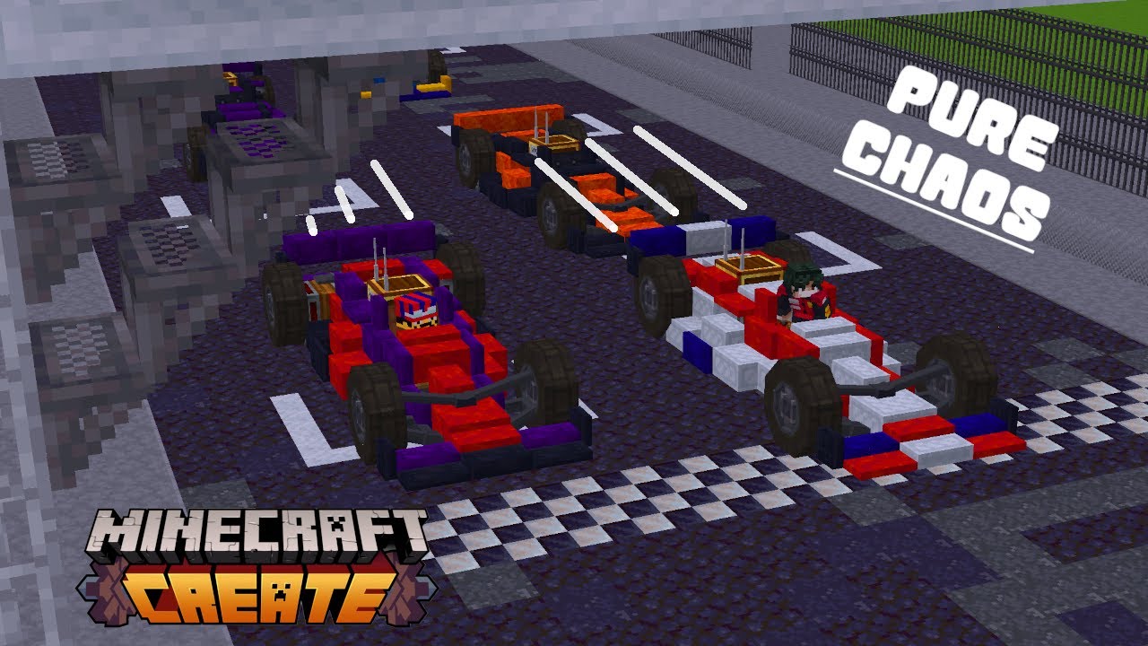 Racing F1 Cars In Minecraft With My Friends And It Was Chaos!! - YouTube