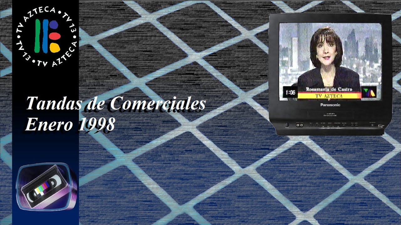 Tandas Comerciales XHDF TV13 TV Azteca Mexico - Enero 1998 - YouTube