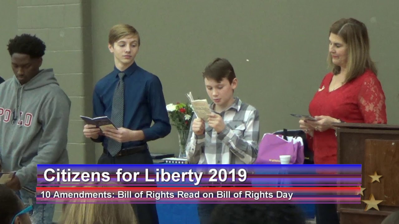 Amendments Recited on Bill of Rights Day 2019 - YouTube