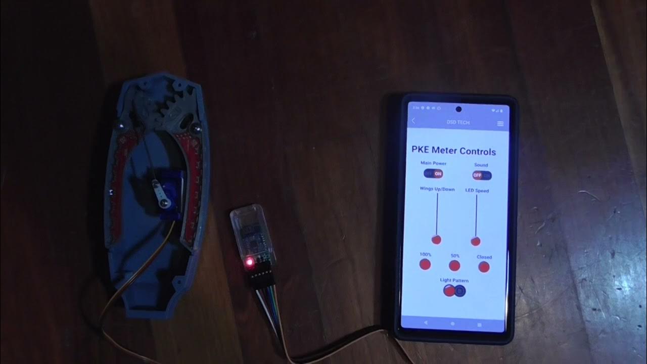 Ghostbusters PKE Meter Controlled by Bluetooth and Arduino Nano - YouTube