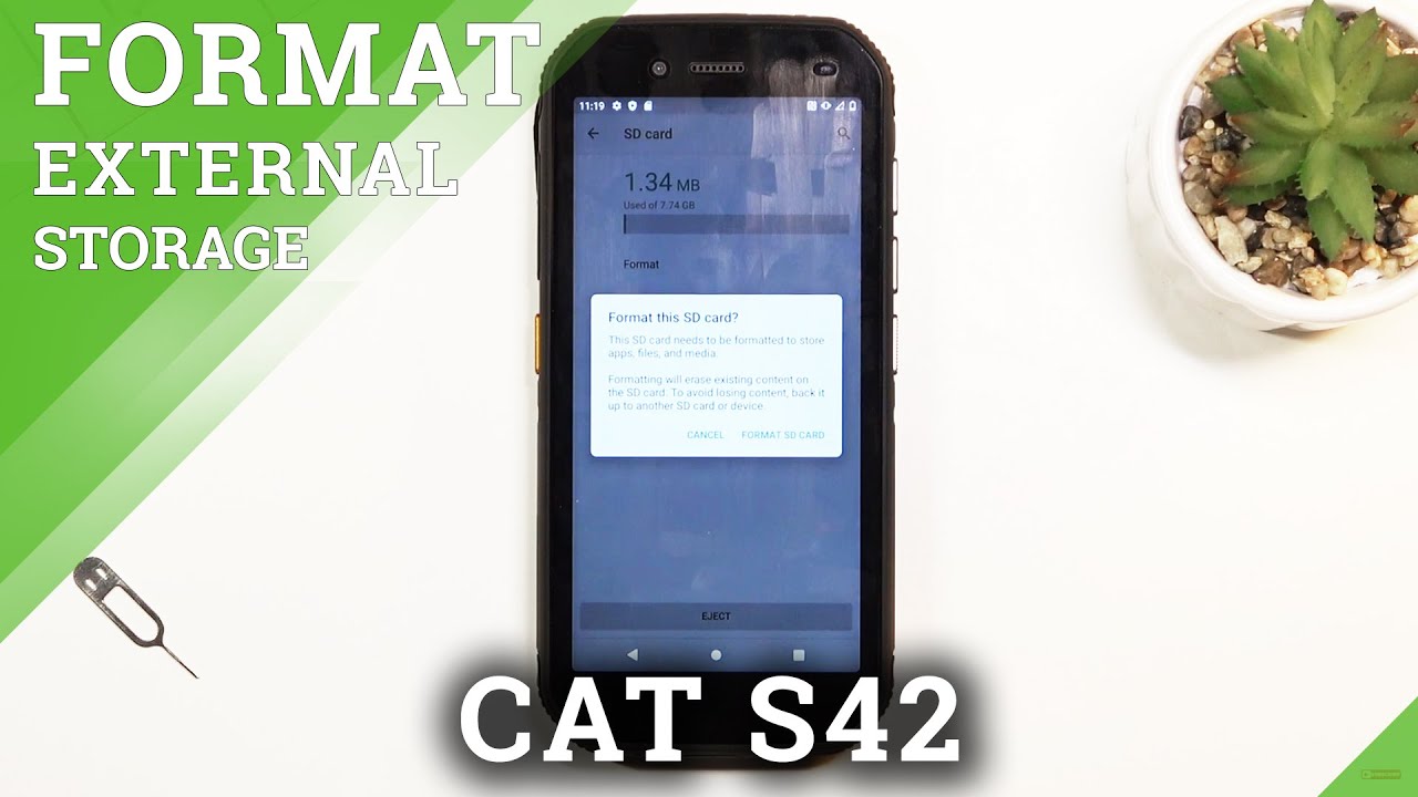How to Format SD Card on CAT S42 – Erase All From SD Card - YouTube