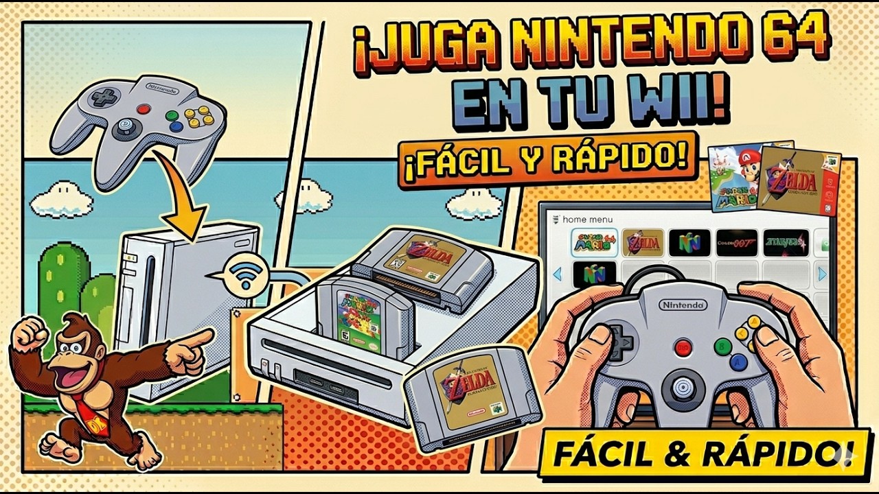 Juega Nintendo 64 en tu WII | Guía fácil y rápida 2025 | Dinogames ...