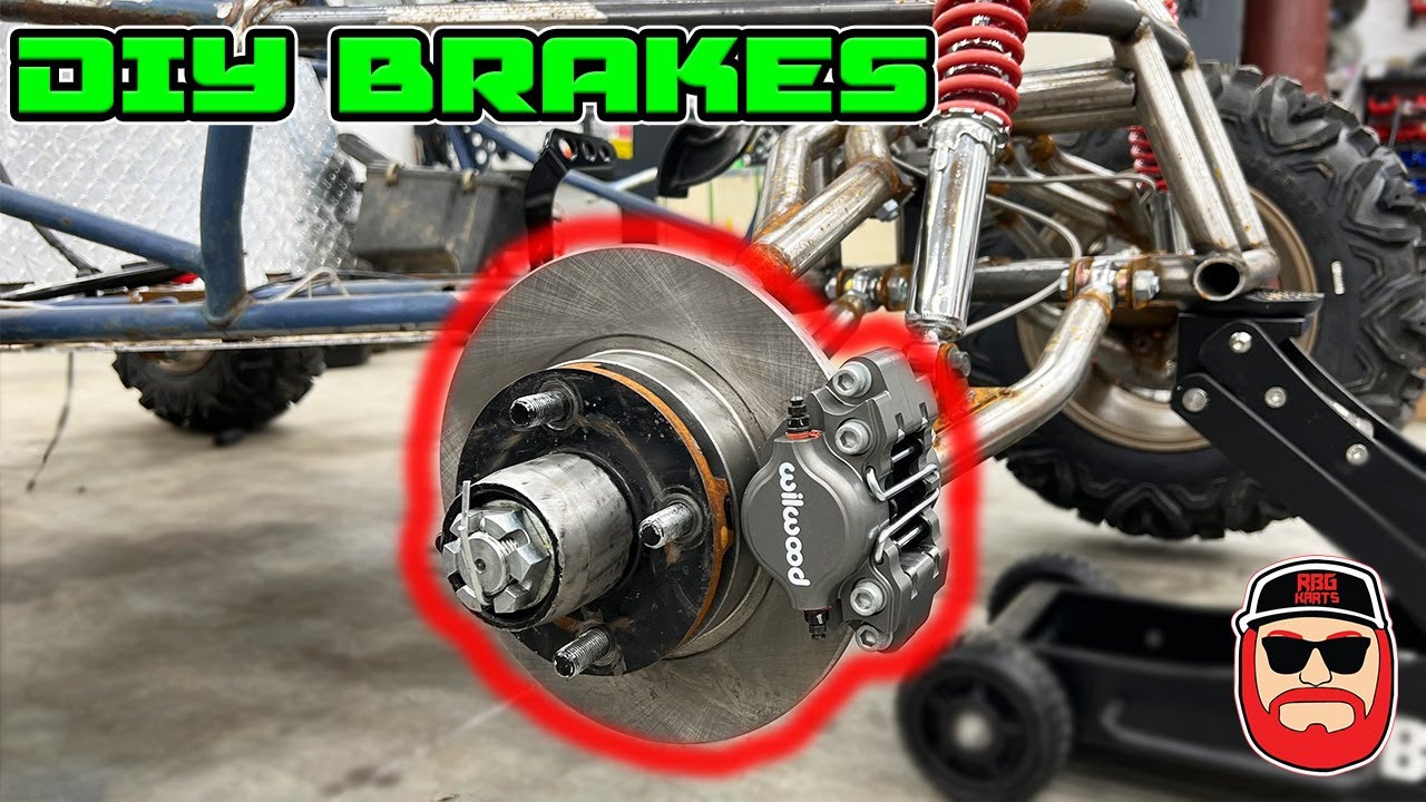 DIY Cross Kart Brakes ~ YZ450 Buggy Build - YouTube