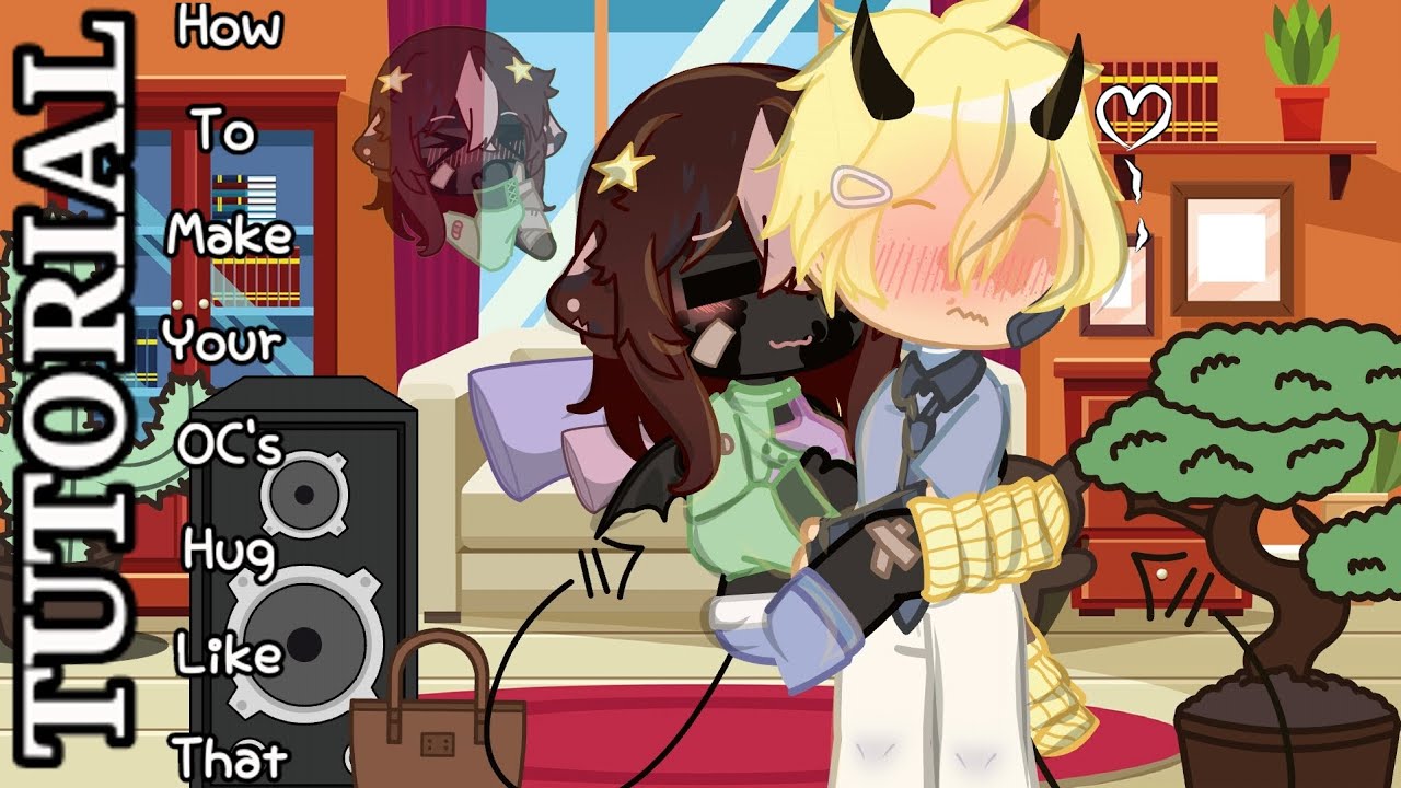 TUTORIAL how to make your OC's hug like that /Gacha/ - YouTube