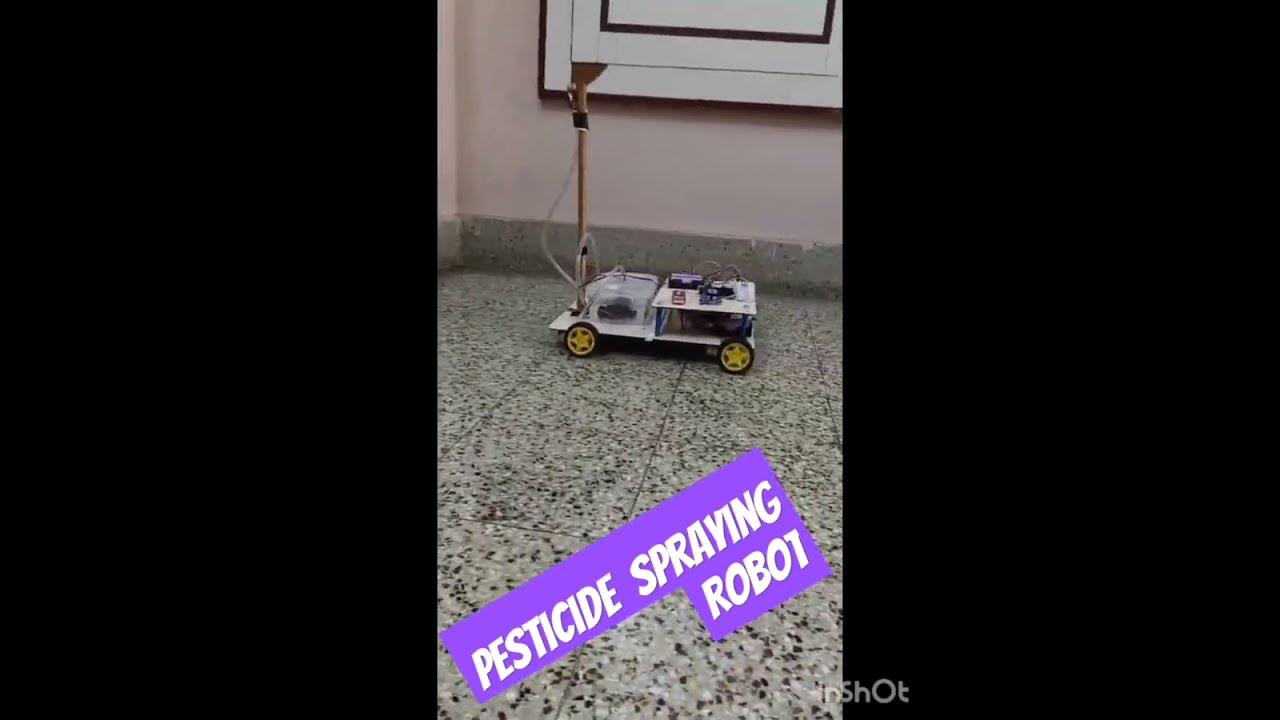 Pesticide spraying Robot - YouTube