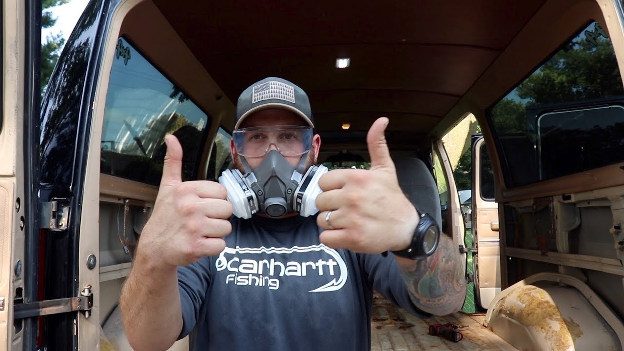1985 E150 4X4 VAN CONVERSION-RUSTY FLOOR REPAIR-OUTSIDE THE BOX - YouTube
