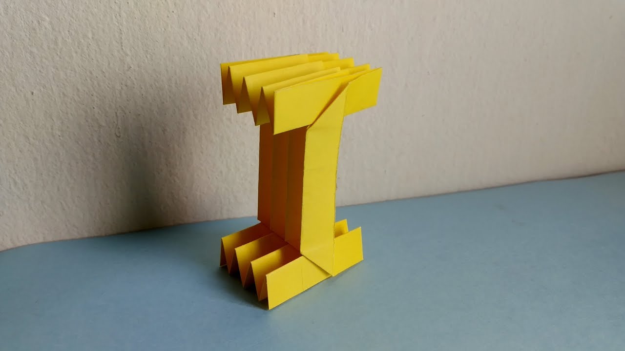 PAPER ALPHABET "I" || HOW TO MAKE PAPER ALPHABET I || PAPER CRAFTS ...
