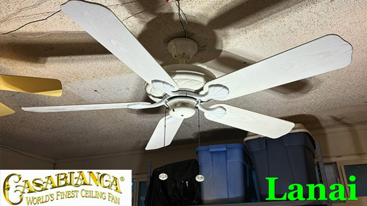 53” Casablanca Lanai ceiling fan (Snow White, 1-3, Full Video) - YouTube