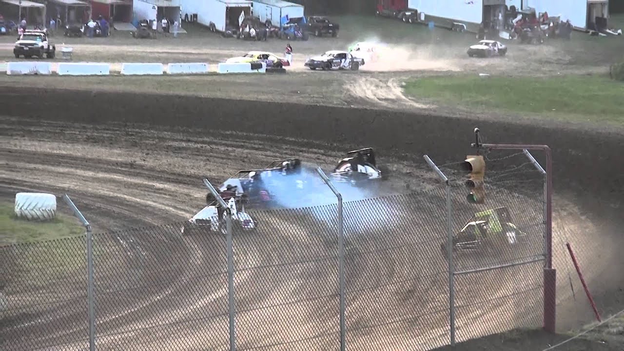 IMRA Midgets heats 34 Raceway 9/5/15 - YouTube