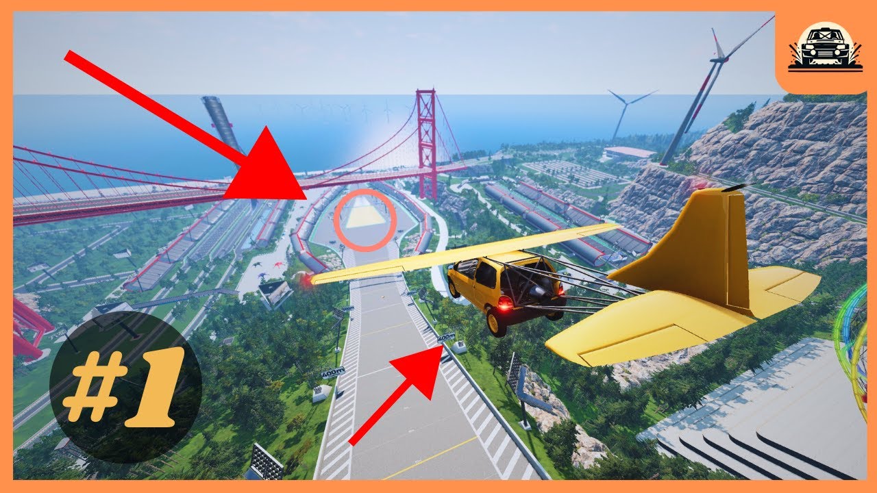 Big Ramp Car Jumps #1 – BeamNG Drive | COPILOT - YouTube