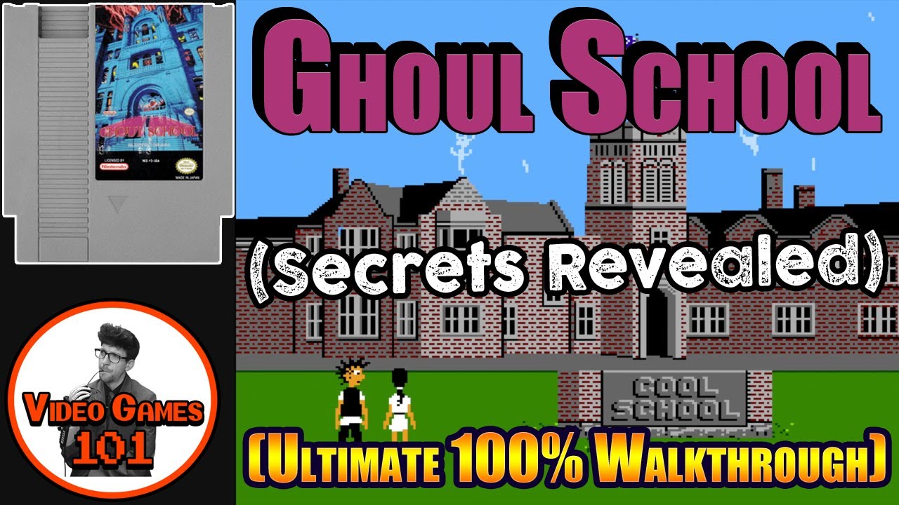 Ghoul School NES Walkthrough | 100% Guide | Video Games 101 - YouTube