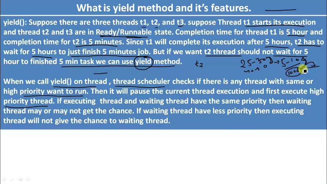 Yield Method In Java - YouTube