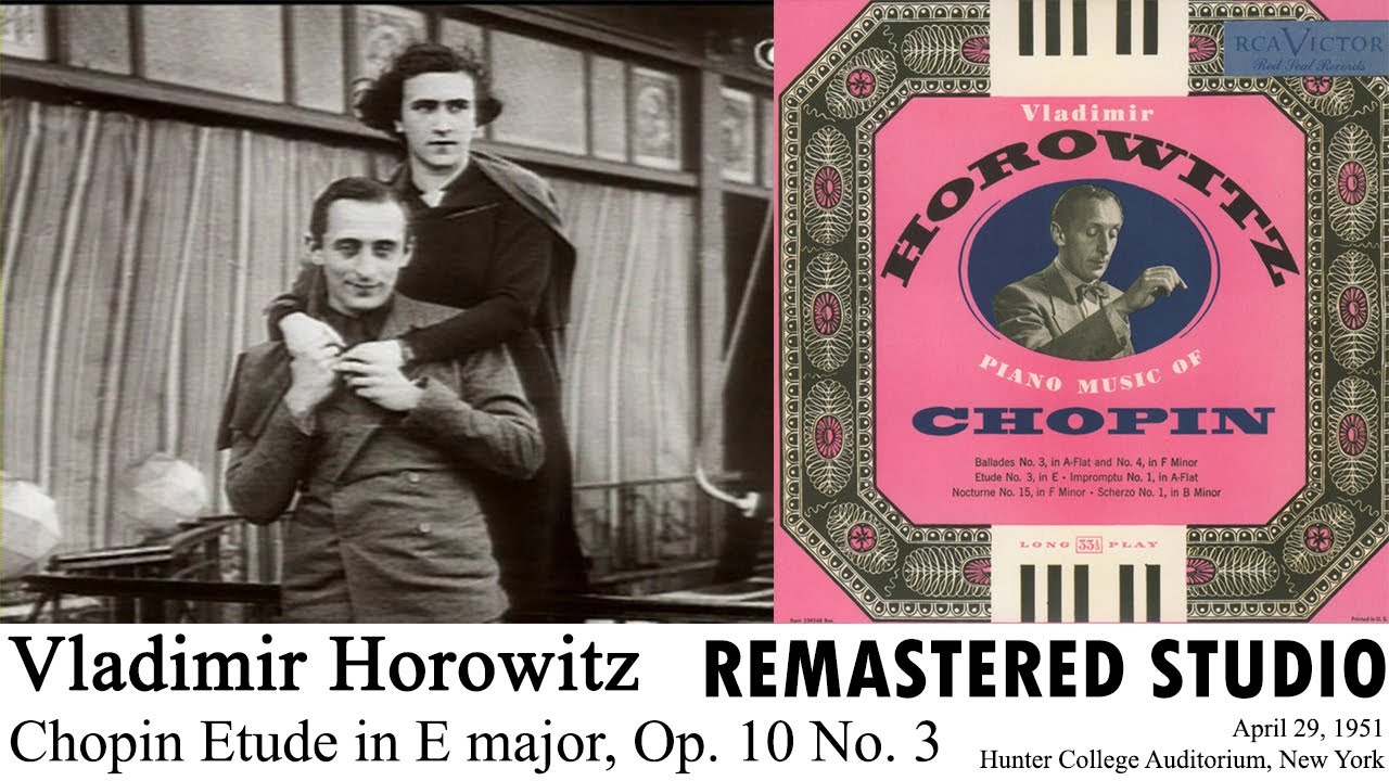 Vladimir Horowitz: Chopin Etude Op. 10 No. 3 in E major (1951) - YouTube