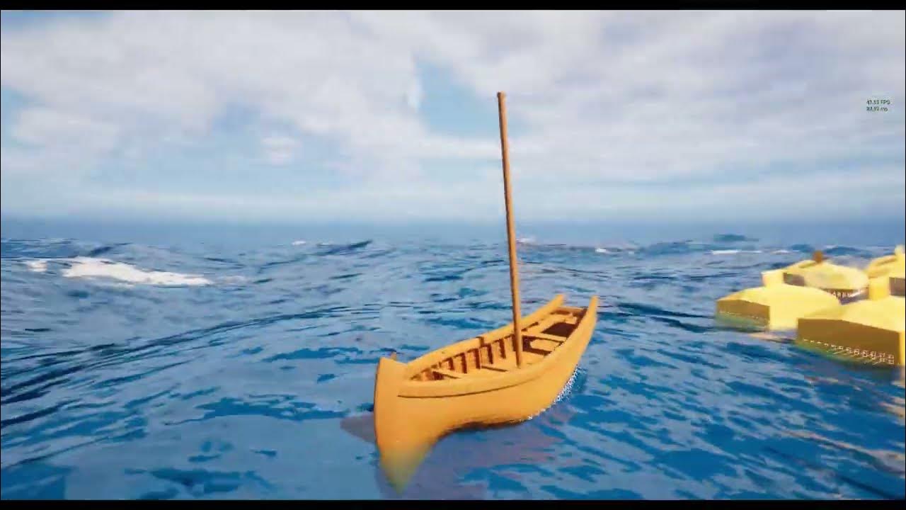 UE5 DevVlog : Water Surface, Buoyancy, Water Physics, Foam, Splash and Wake - YouTube