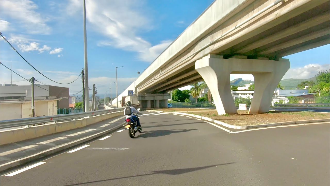 driving in mauritius from coromandel roundabout to city way port louis ...