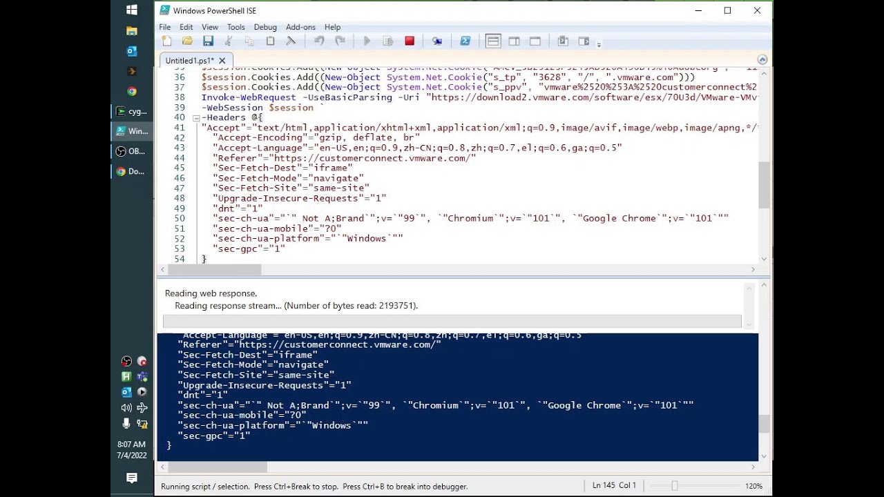 Download Without Login VMware ESXi from Bash Shell or Powershell - YouTube
