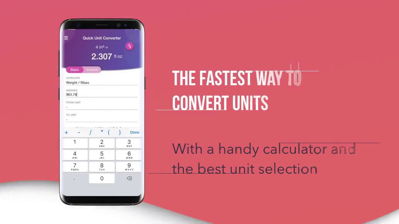 Quick Unit Converter, FREE for Android & iOS - YouTube