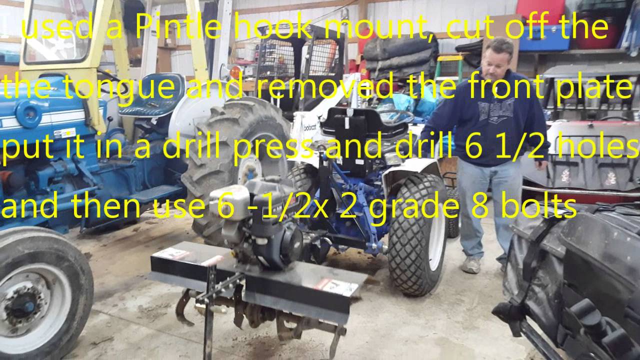 Converting Agri-fab tow-behind tiller - YouTube