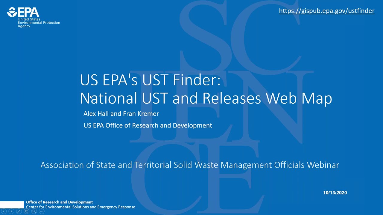 EPA's UST Finder - National UST and Releases Web Map - YouTube