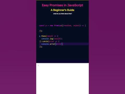 Easy Promises in JavaScript: A Beginner's Guide - YouTube