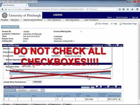 Class Permission Numbers - YouTube