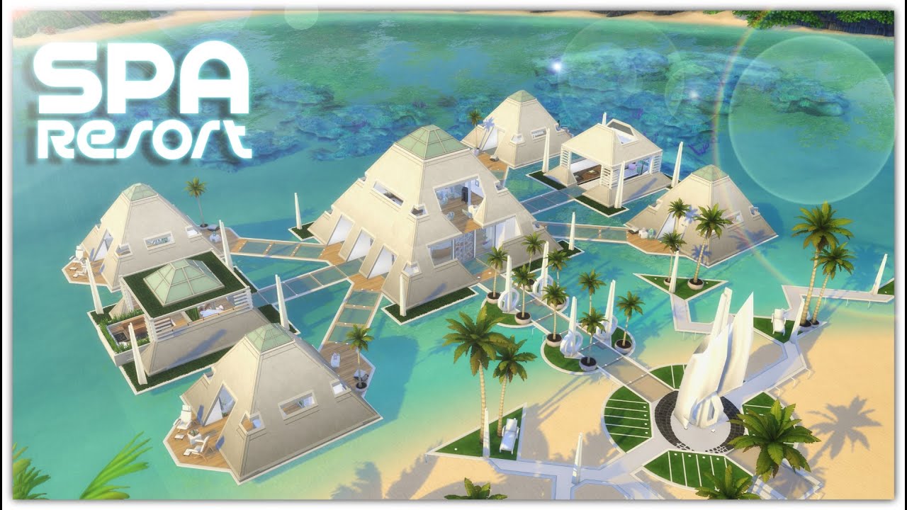 Futuristic Spa Resort | NO CC | The sims 4 speed build 2020 | RGR ...