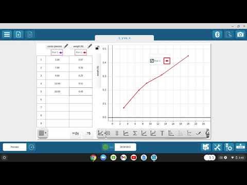 Making a Graph on SPARKvue - Manual Entry - YouTube