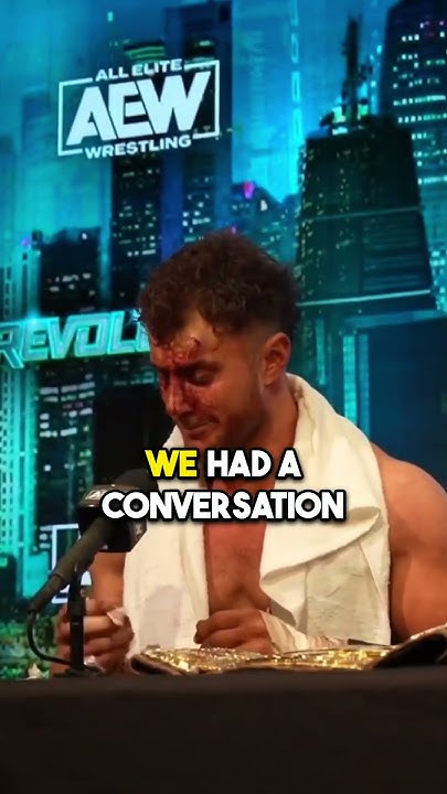 MJF THROWS DRINK ON KID & SAYS "KID LOOKED THIRSTY" - YouTube