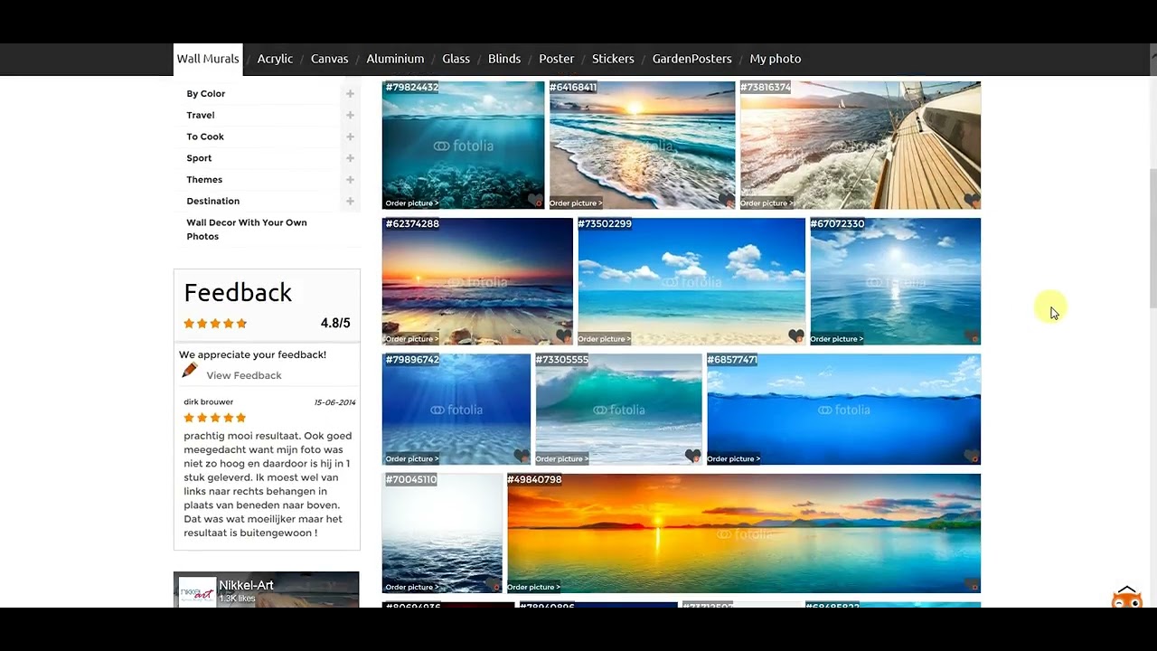 How can you order a Wall Murals by Nikkel-art.co.uk? - YouTube