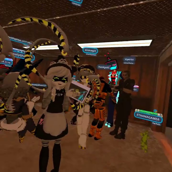 What was even happening in trash compactor in VRChat - YouTube