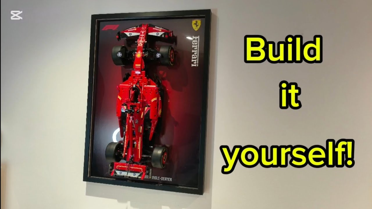 DIY Display Frame for LEGO Technic Ferrari SF-24 F1 Car (42207) - YouTube