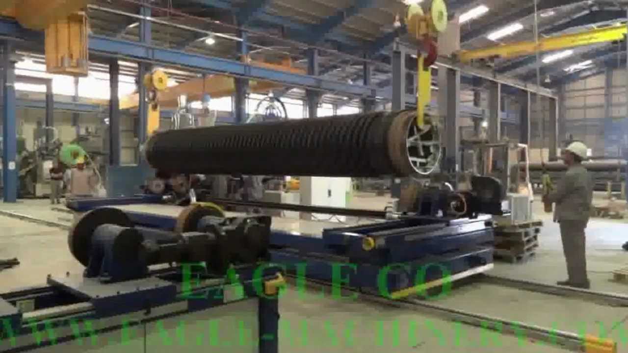 Krah profile pipes machine - YouTube