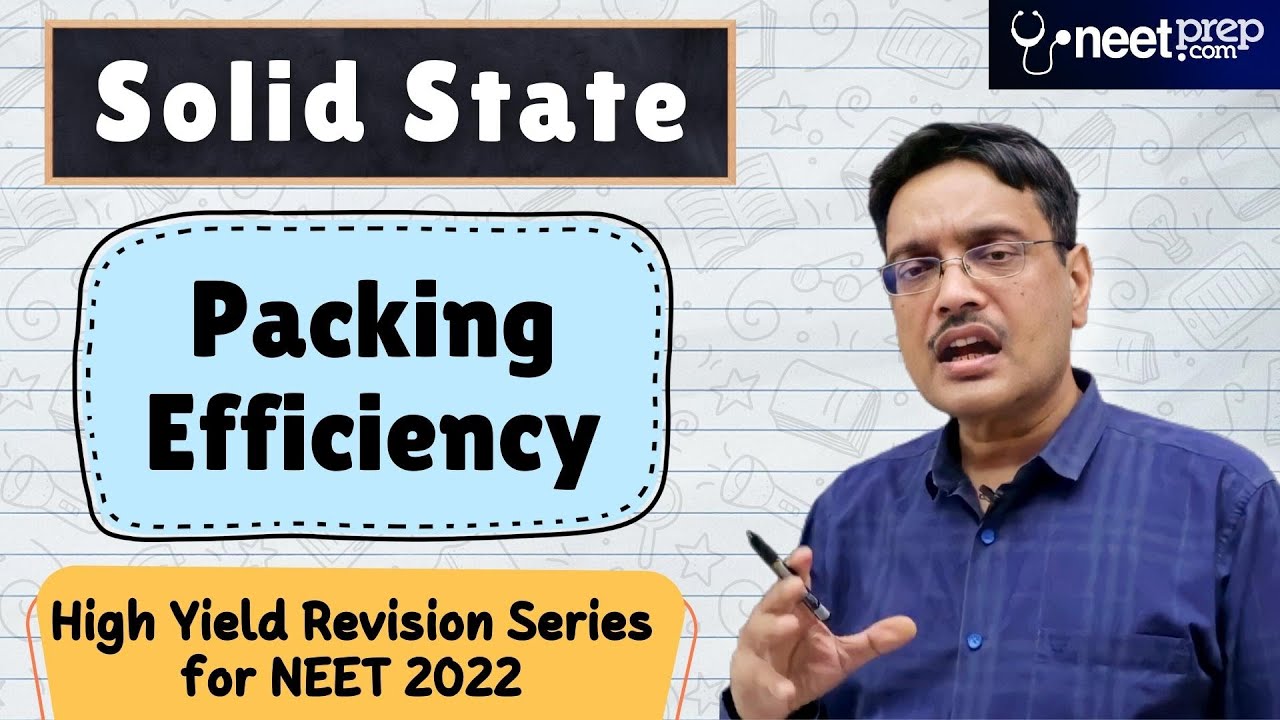 Packing Efficiency - Solid State - High Yield Topic Video for NEET 2022 ...