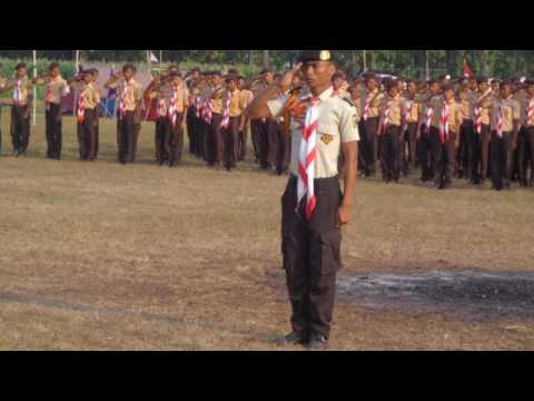 Upacara penutupan perkemahan penerimaan tamu Penegak SMK YPT Kota Tegal ...