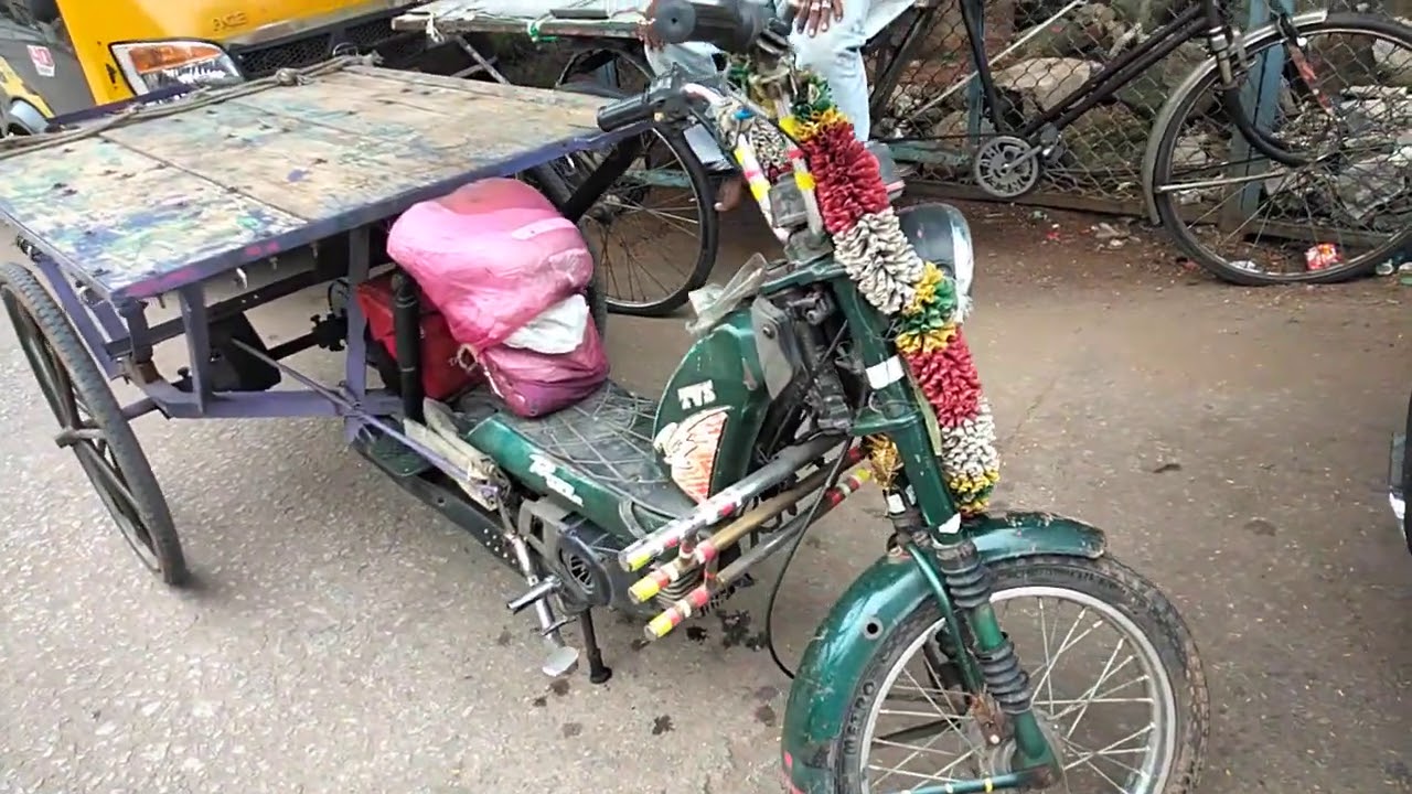 TVS XL SUPER MODIFY RICKSHAW - YouTube