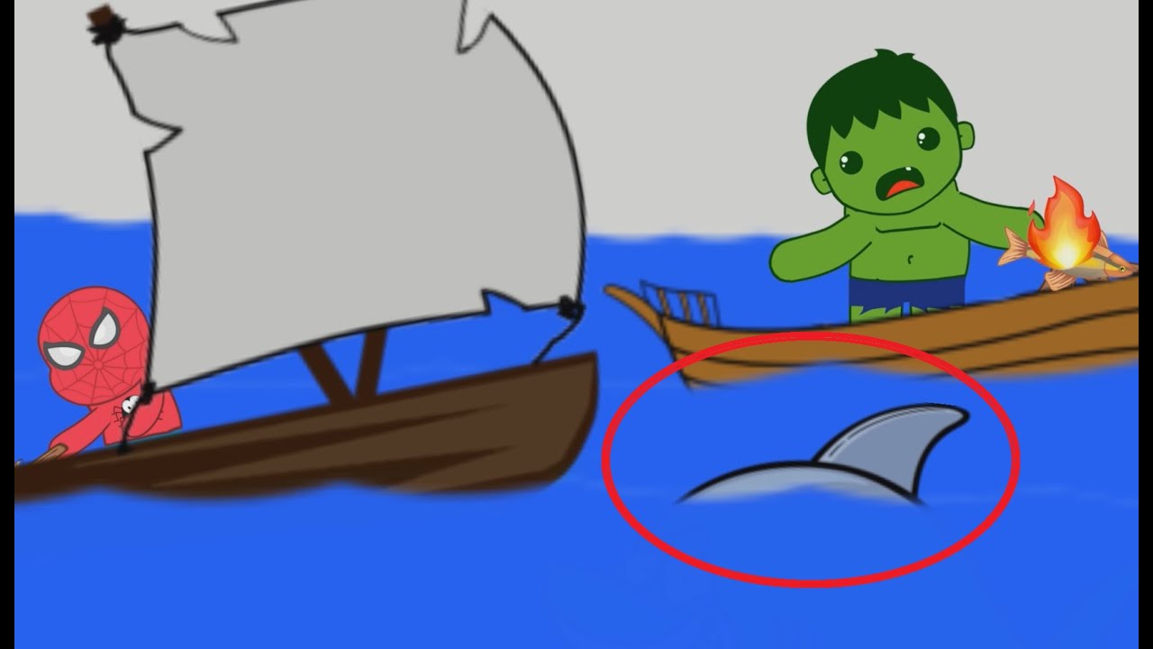 Hulk vs Shark | Little Hulk SS1 EP.5 | Funny Cartoon Animation - YouTube