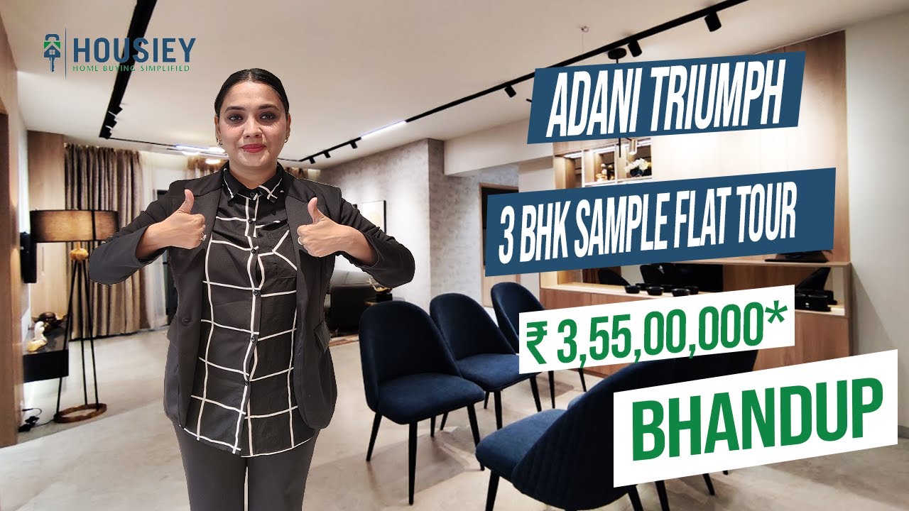 Adani Triumph Kanjurmarg | 3 BHK Sample Flat Tour | Adani Bhandup West ...