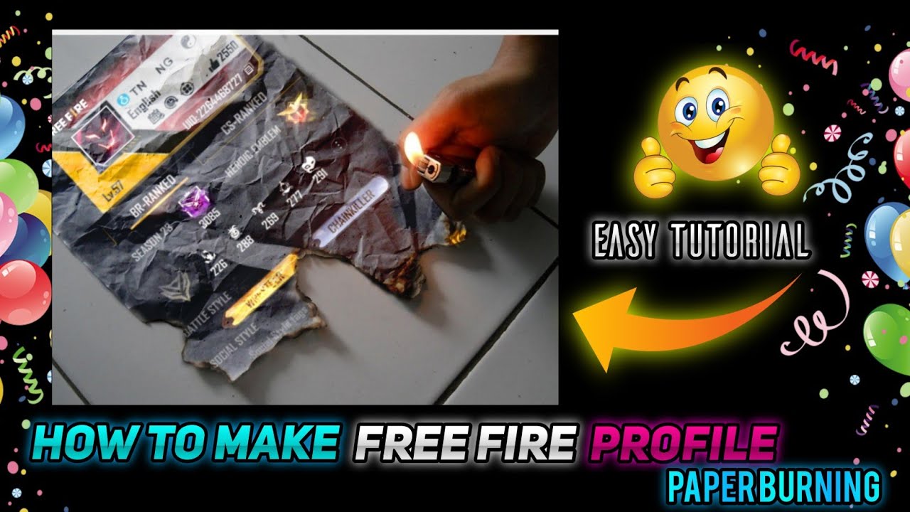 How to Make Trending Free Fire Profile Fire Effect Image || Namba ...